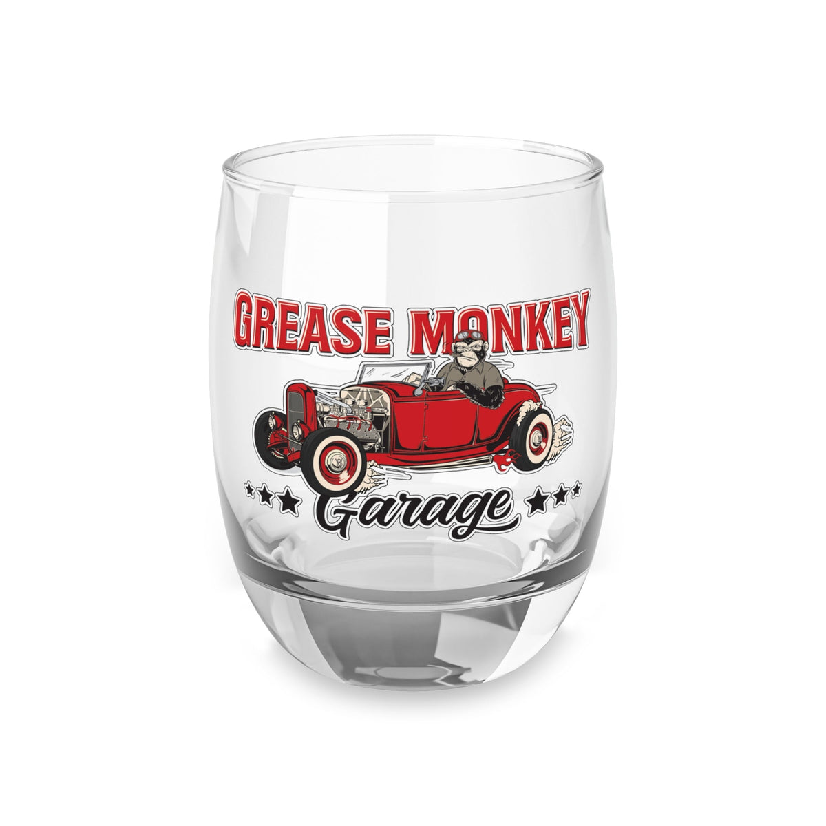 Grease Monkey Garage Whiskey Glass