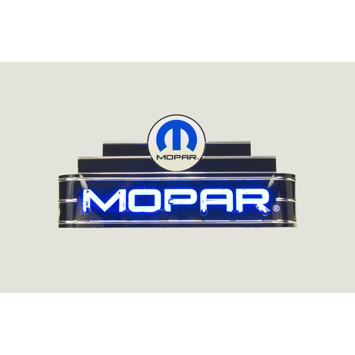 Art Deco Marquee Mopar Black Neon Sign – Grease Monkey Garage