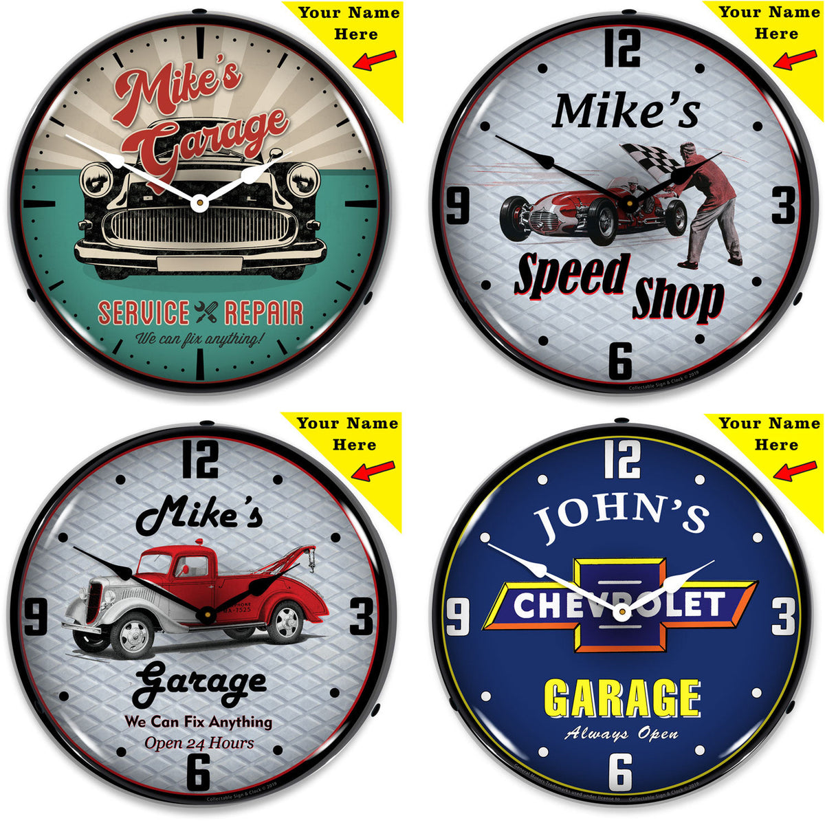 Customizable LED Clocks | Personalized Clocks | Add Your Name – Grease ...