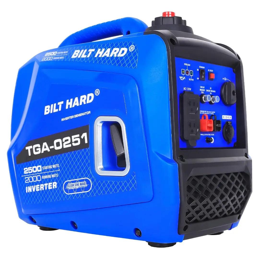 BILT HARD Generator 2500 Watt, Quiet Inverter Portable Generator 80cc ...
