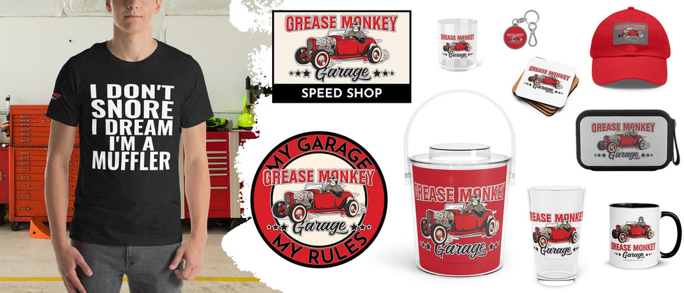 Grease Monkey Garage | Garage Cabinets | Neon Signs & Clocks