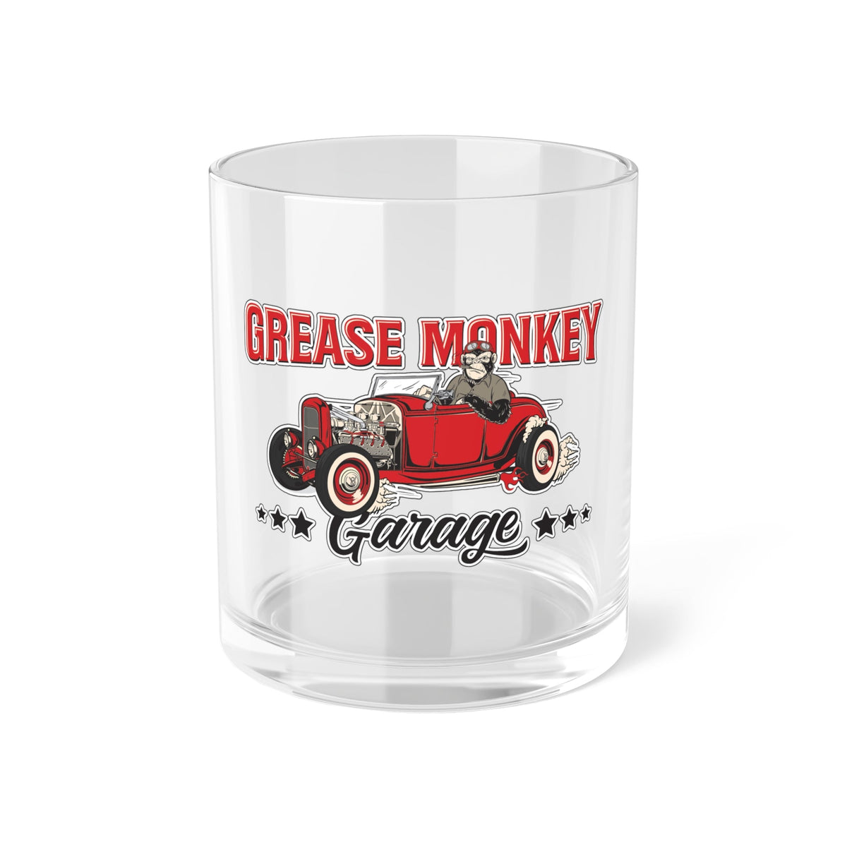 Grease Monkey Garage Bar Glass