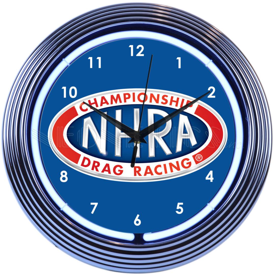 Neonetics NHRA Neon Clock – Grease Monkey Garage