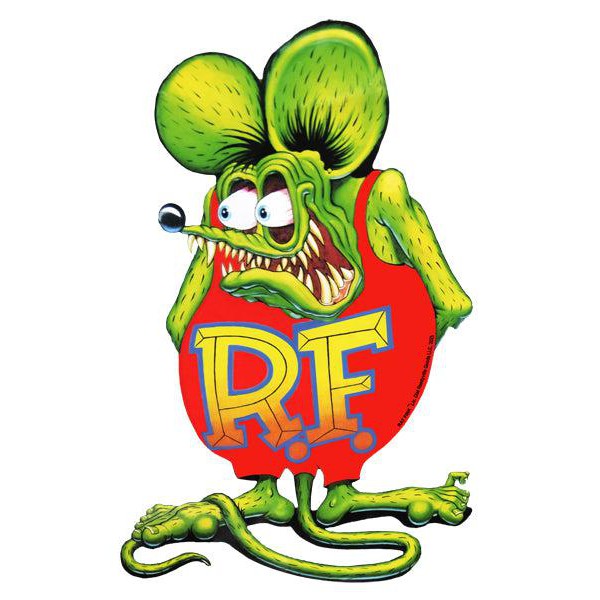 Rat Fink Metal Sign – Grease Monkey Garage