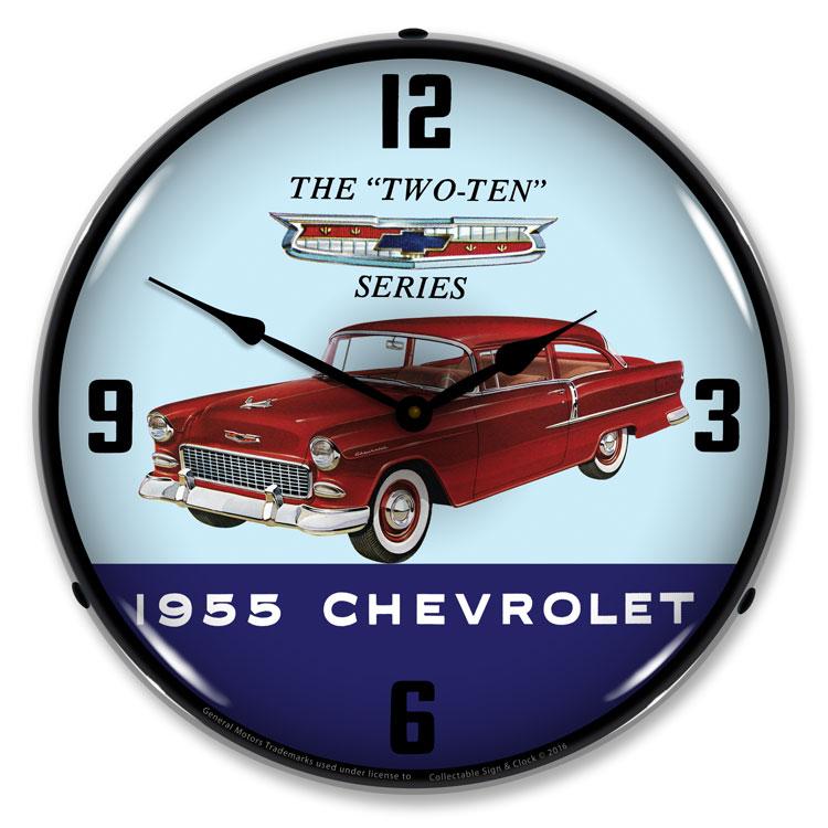 1955 Chevrolet Two Ten LED Clock – Grease Monkey Garage