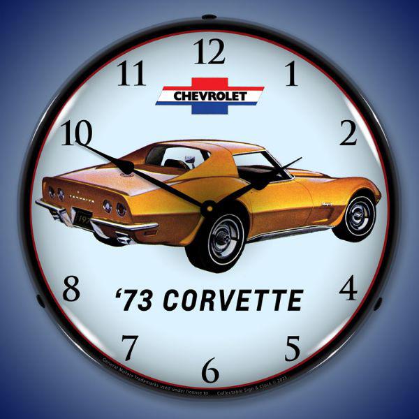 1973 Corvette Backlit LED Clock – Grease Monkey Garage