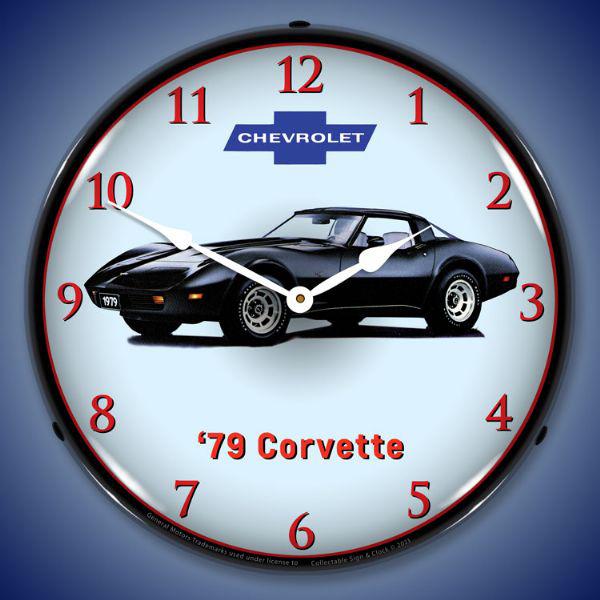 1979 Corvette Backlit LED Clock – Grease Monkey Garage