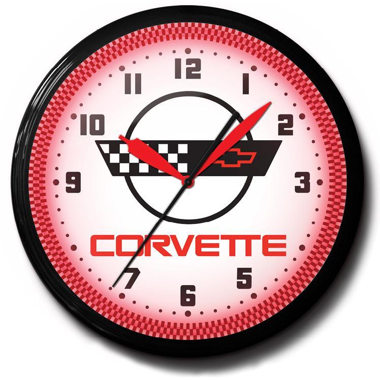 20" Corvette C4 Premium Neon Clock – Grease Monkey Garage