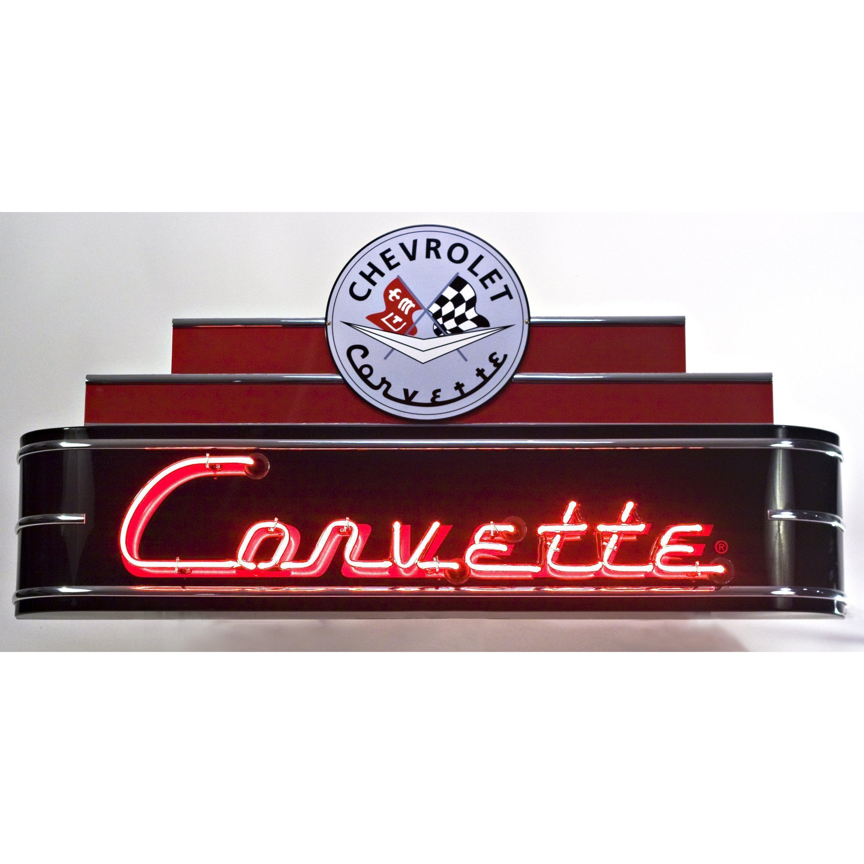 Art Deco Marquee Corvette Neon Sign – Grease Monkey Garage