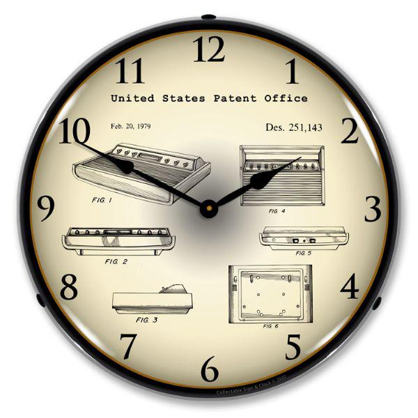 Atari 2600 Video Game Console1979 Patent Backlit LED Clock – Grease ...