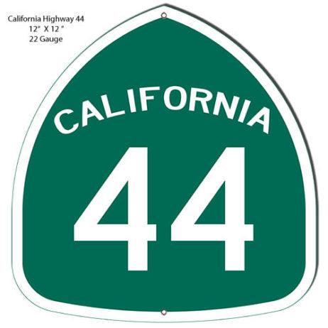 California Highway 44 Laser Cut Metal Sign – Grease Monkey Garage