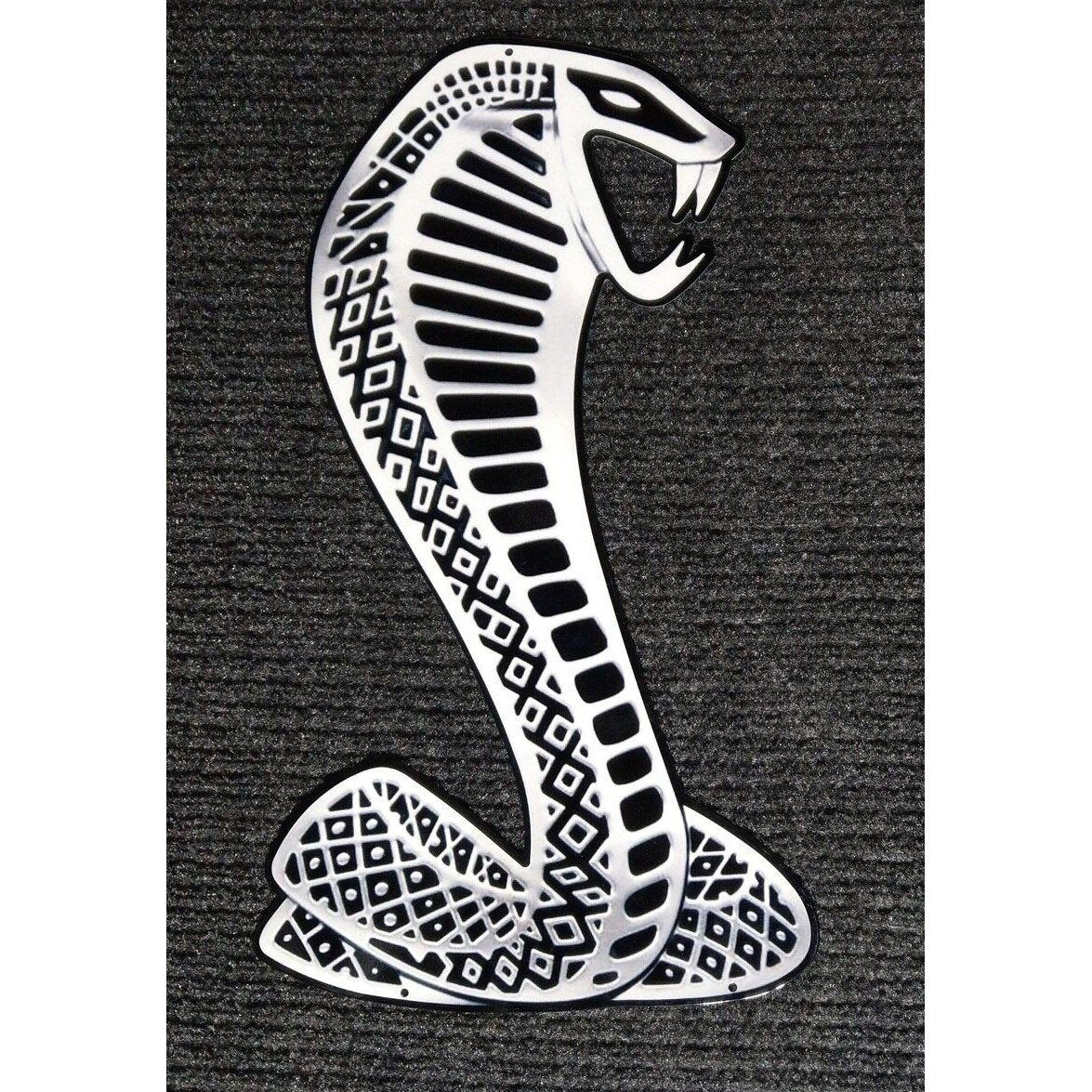 Cobra Emblem Metal Sign – Grease Monkey Garage