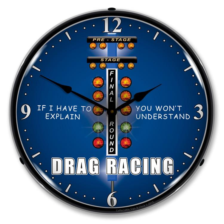 Drag Race LED Clock – Grease Monkey Garage