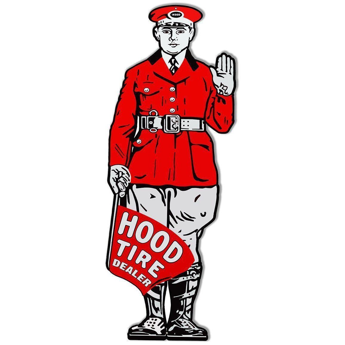 Hood Tires Metal Sign – Grease Monkey Garage