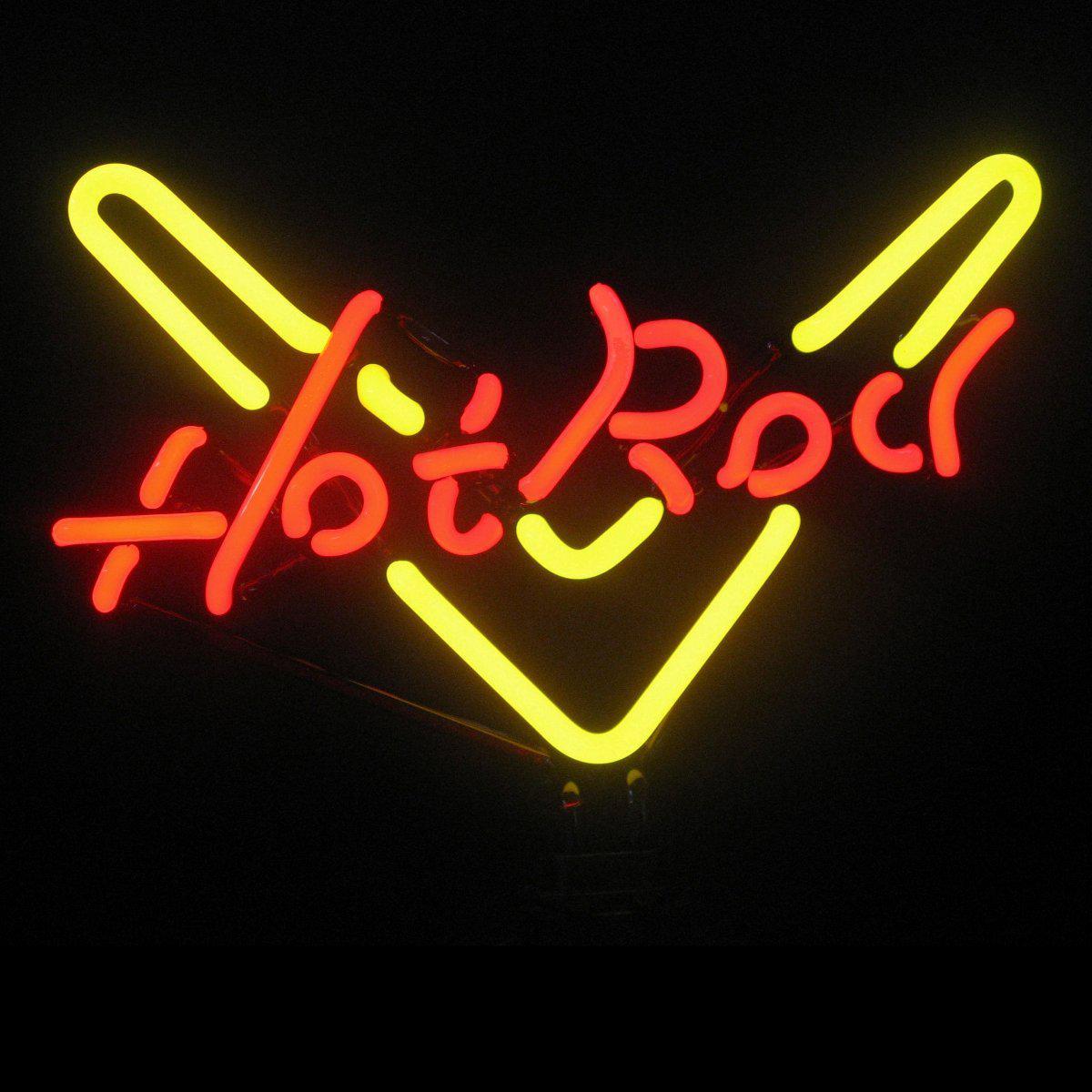 Hot Rod Neon Sculpture – Grease Monkey Garage