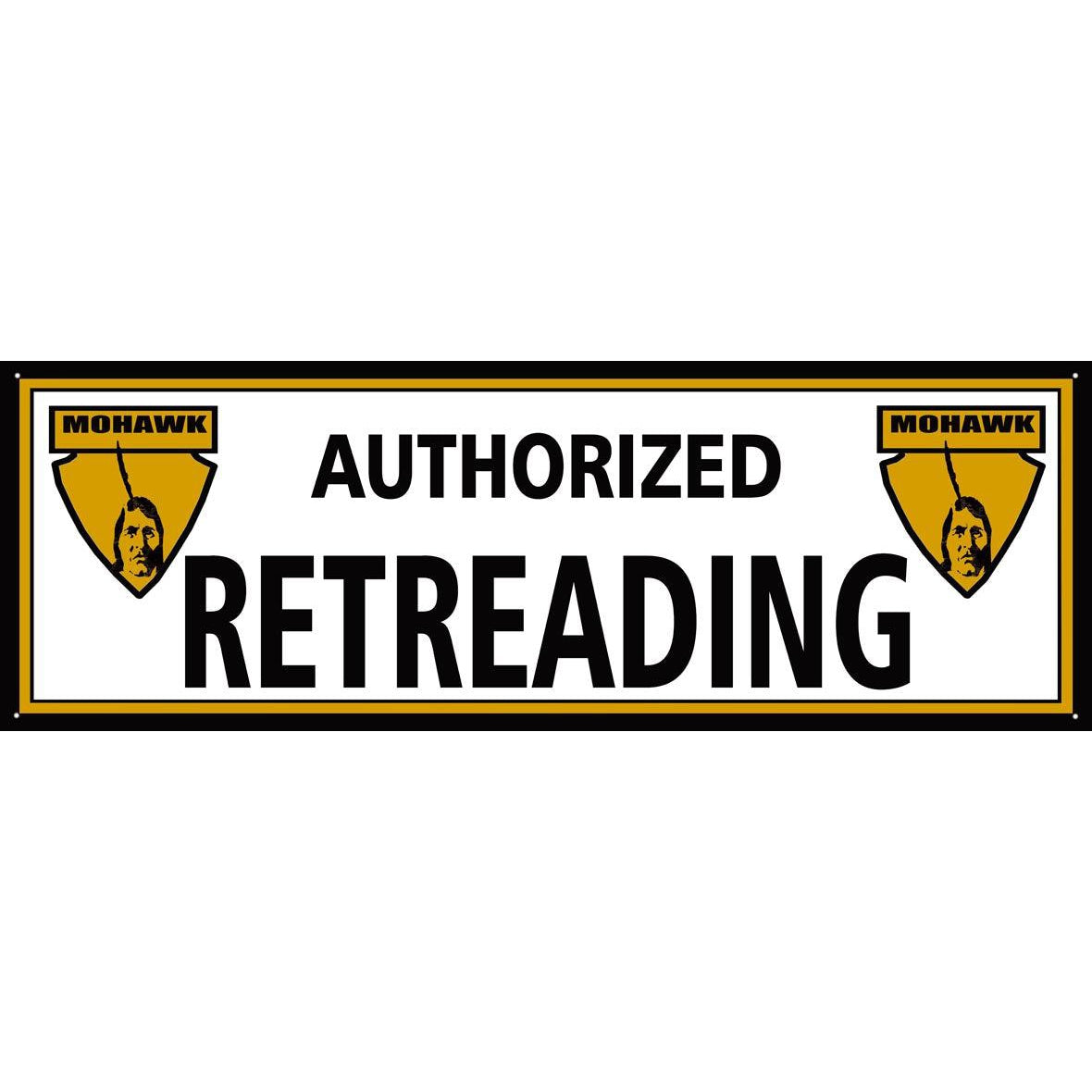 Mohawk Authorized Retreading Metal Sign – Grease Monkey Garage