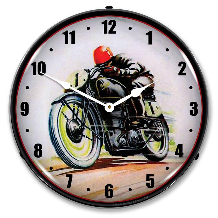 Road Racer LED Clock – Grease Monkey Garage